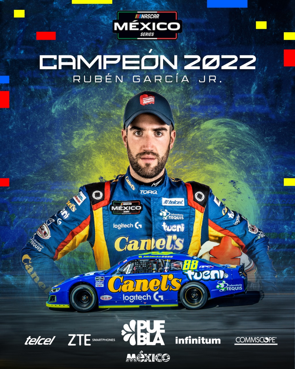 RUBÉN GARCÍA SE CORONA Y XAVI RAZO CONSIGUE PODIO EN LA NASCAR MÉXICO ...